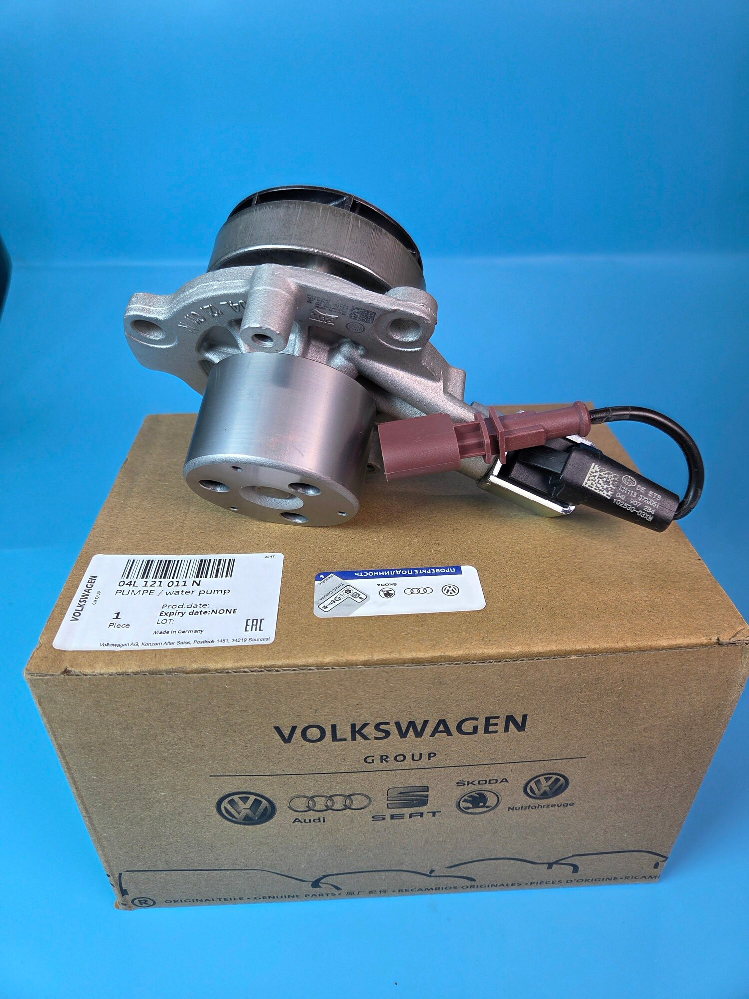 Водяной насос (помпа) VAG Skoda / Audi / Seat 1.6 / 2.0 TDI CR Дизель, VAG 04L121011N