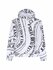 Куртка Versace Jeans Couture Logo-print hooded jacket, размер 50, бежевый/белый