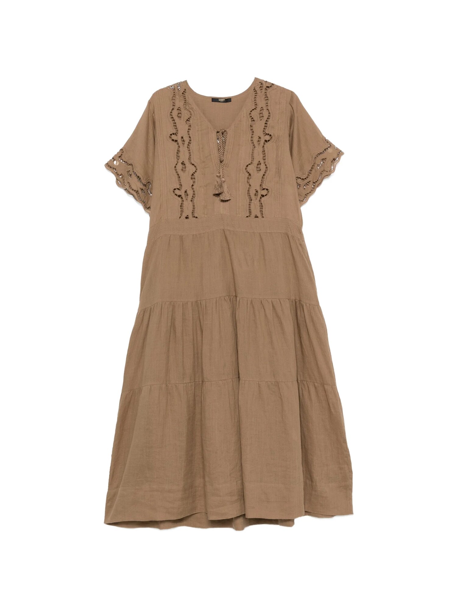 Платье Broderie-anglaise tiered midi dress
