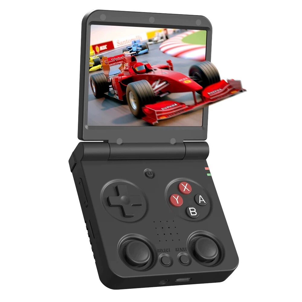 Miyooflip Mini Flip Ручной игровой консоль rk3566 Беспроводная многопользовательская игра Эмуляция GBA и PS 128 ГБ