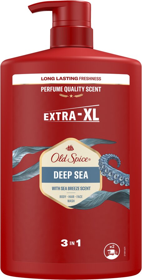 Гель для душа и шампунь мужской OLD SPICE Deep sea 3в1