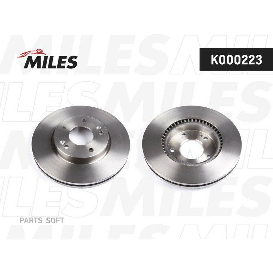 MILES K000223 Диск тормозной HYUNDAI TUCSON 06-/i30 09-/KIA CEED 06-/SPORTAGE 04- передний ()