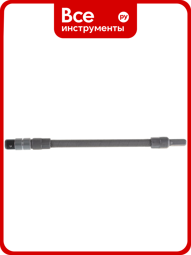 Удлинитель 1/4 гибкий с держателем бит 175 мм FORCE 8112, CrV корпус, совместимость