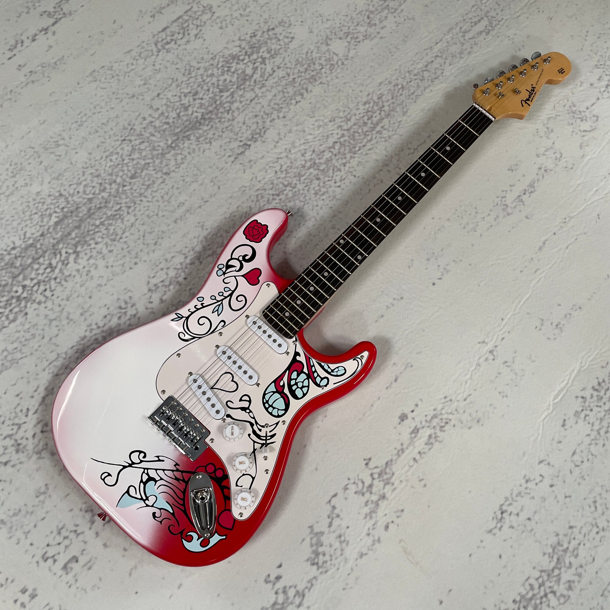 Stratocaster гитара ручная роспись цветы розы глаза Джими Хендрикс SSS тремоло