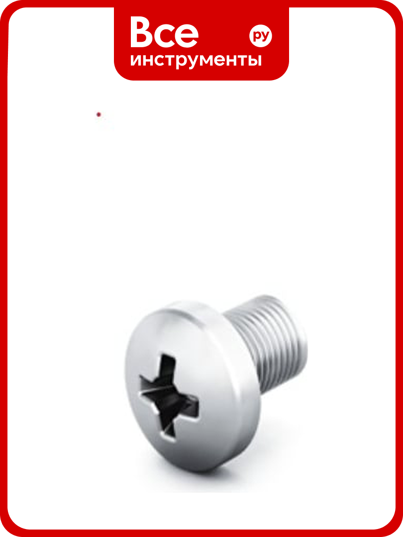 Винт OSTEC М6x10 DIN 7985, класс прочности 4.8, гальван. цинк (в упаковке