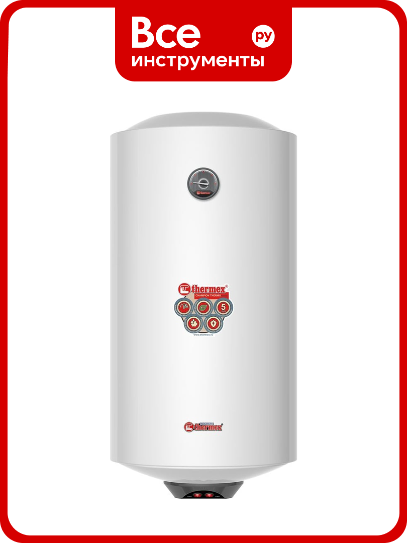 Накопительный водонагреватель Термекс Thermo 80 V ЭдЭ001782, 220 В, стекло
