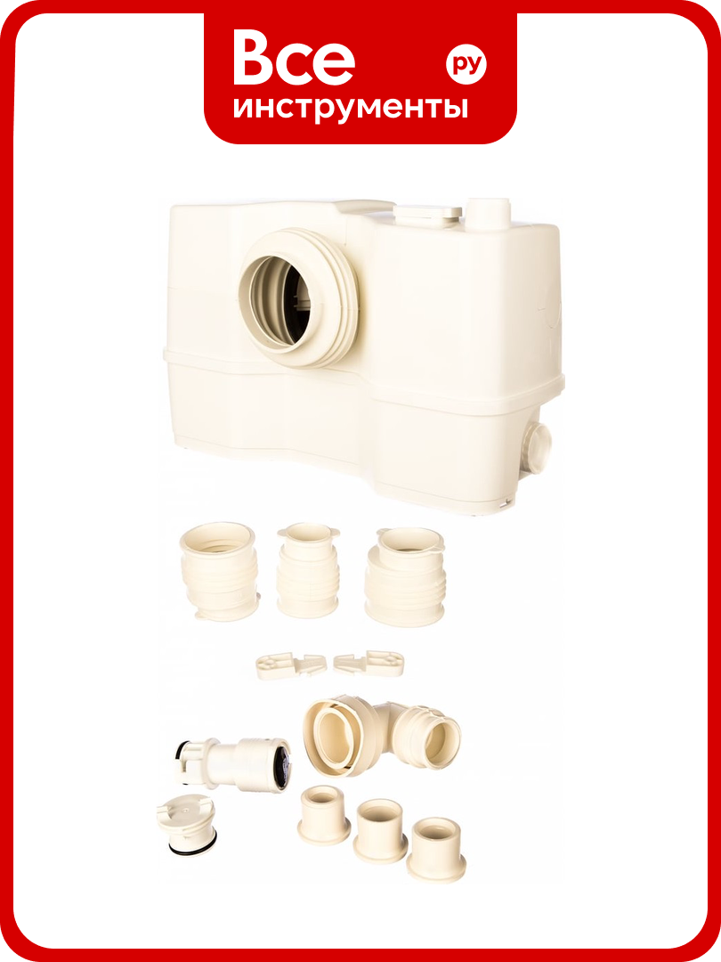 Канализационная насосная установка Grundfos Sololift2 WC-3 97775315 с высотой подъема 8,5 м и мощностью 620 Вт для специ