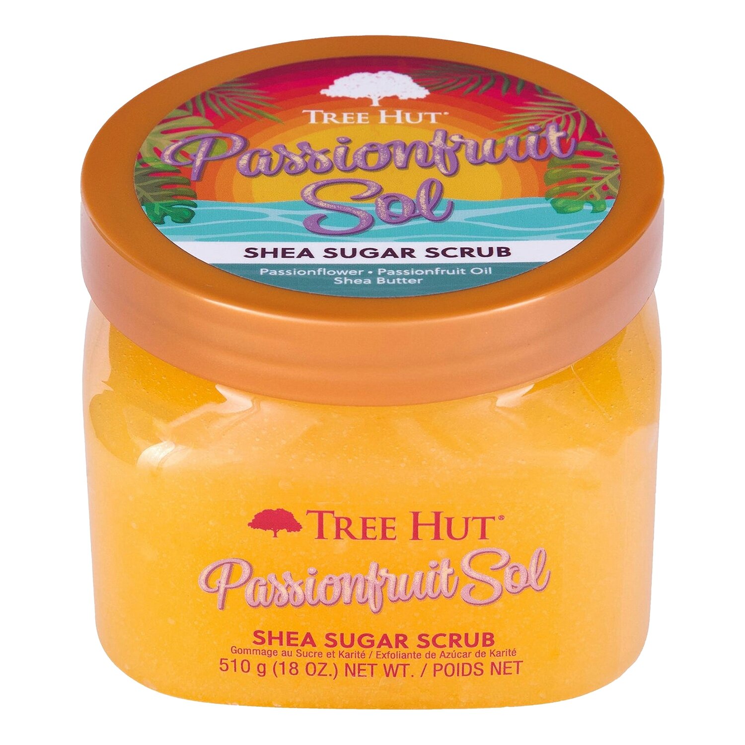 TREE HUT Passionfruit Sol Сахарный скраб для тела с ароматом маракуйи 532 мл