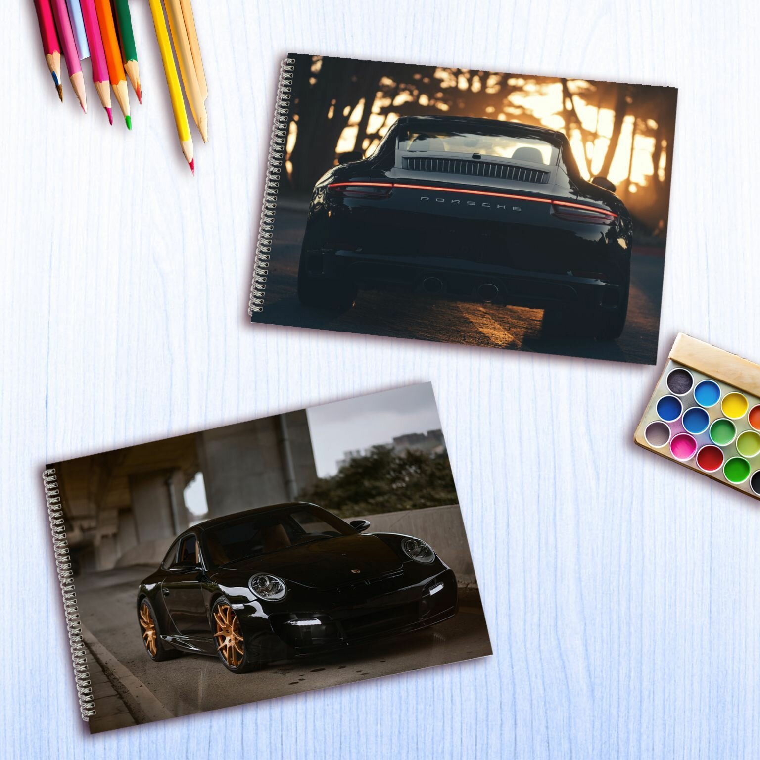 Альбомы для рисования автомобили Порше Porsche