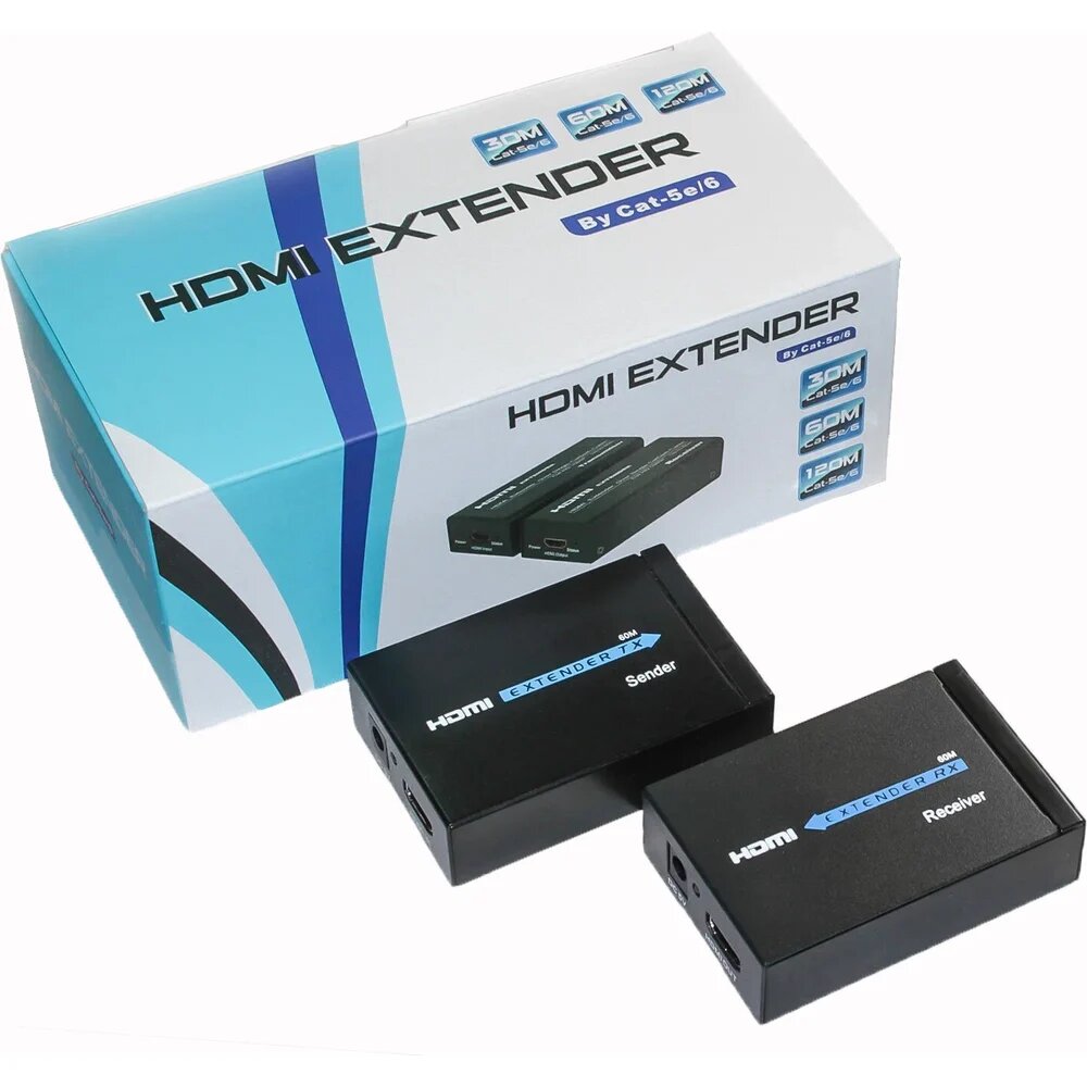 PALMEXX Удлинитель EXT-HDMI-60M по UTP 5e/6 CAT, HDMI1.4 1920/60Hz, до 60 метров PX/EXT-HDMI-60M