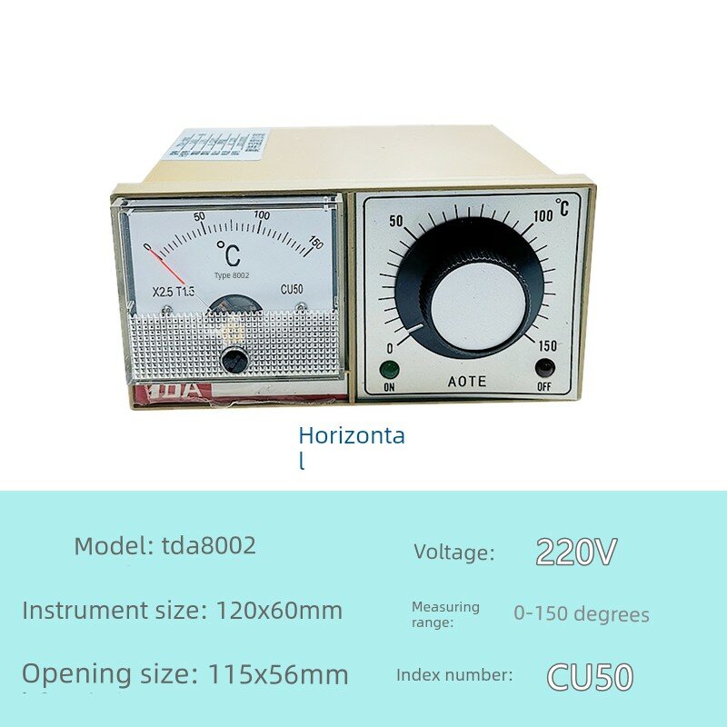 TDA8002 Горизонтальный Тип CU50 Термопара Температурный Контроллер для Печи и Электрической Панцы, Диапазон 0-150°C