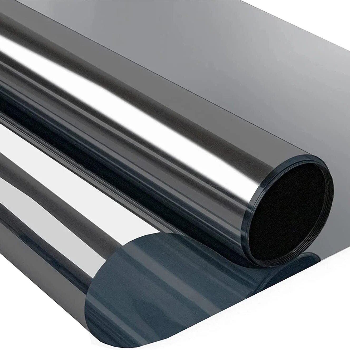 Односторонняя зеркальная пленка для окон AFDB 40x300 cm, Black - silver