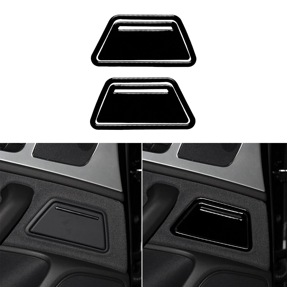 Для Audi A6 S6 C7 A7 S7 4G8 2012-18 Piano Black Co-pilot Панель приборной панели Накладка на отделку салона автомобиля Аксессуары Наклейка