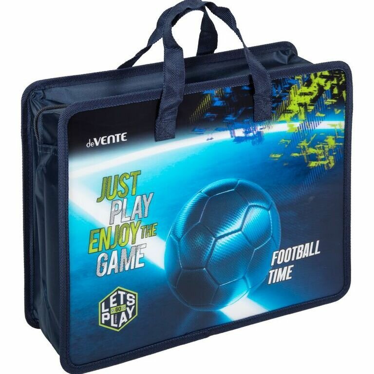 Папка для тетрадей, изо и технологии "deVENTE. Football Time" A4 с ручками, с расширением 10 см