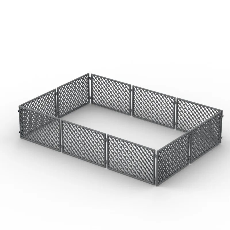 Конструктор APAN SAPIO пластиковый забор 1 set, Grey