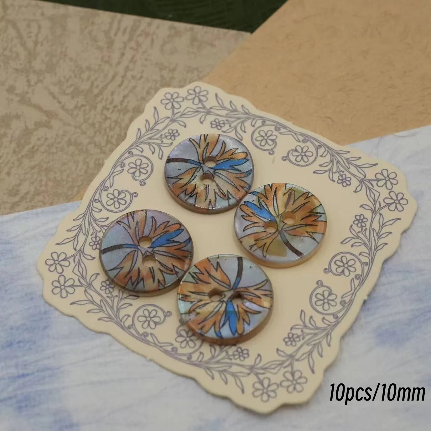 Пуговицы декоративные 10 шт, 15 мм, цвет 15mm