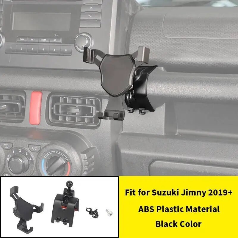 Держатель телефона для Suzuki Jimny 2019+, ABS, черный