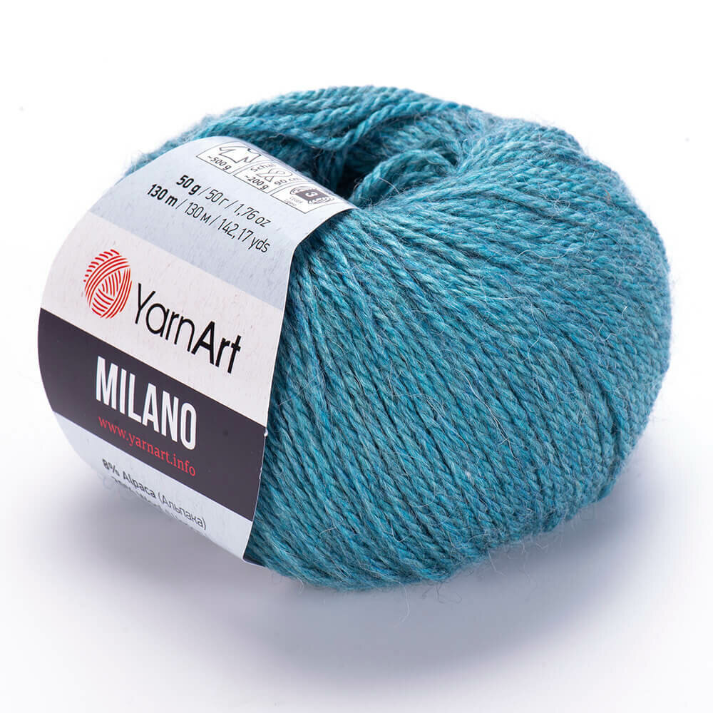 Пряжа YarnArt Milano 864 (5 мотков по 50г/130м) пыльная бирюза