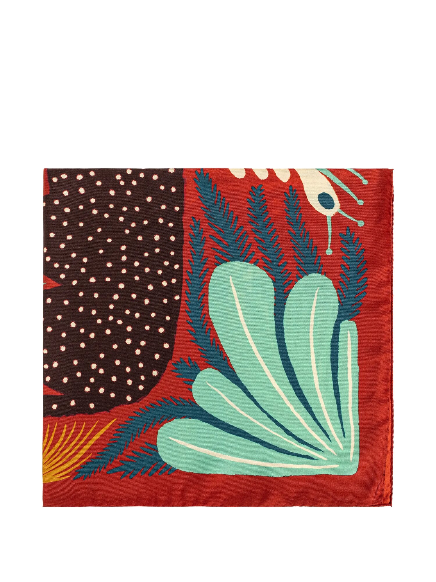 Шарф X Tabby Booth floral-print silk scarf для девочек