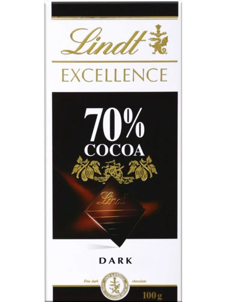 Lindt Excellence горький шоколад, 100 г