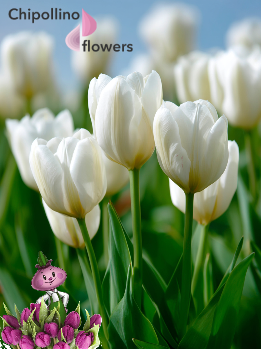 Луковицы цветов, chipollino flowers, Тюльпан HAKUUN (2 луковицы)