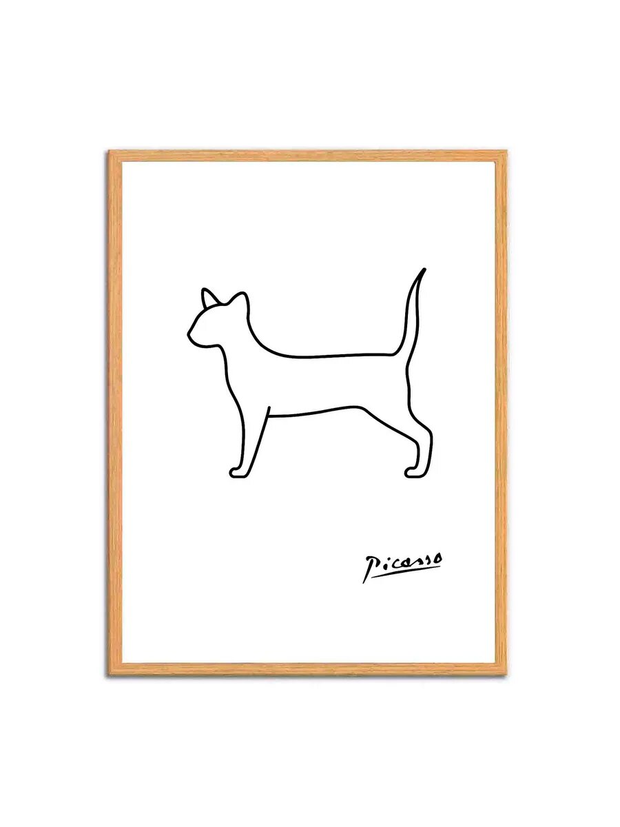 Сингапурская кошка , Пабло Пикассо, Плакат 30x42см