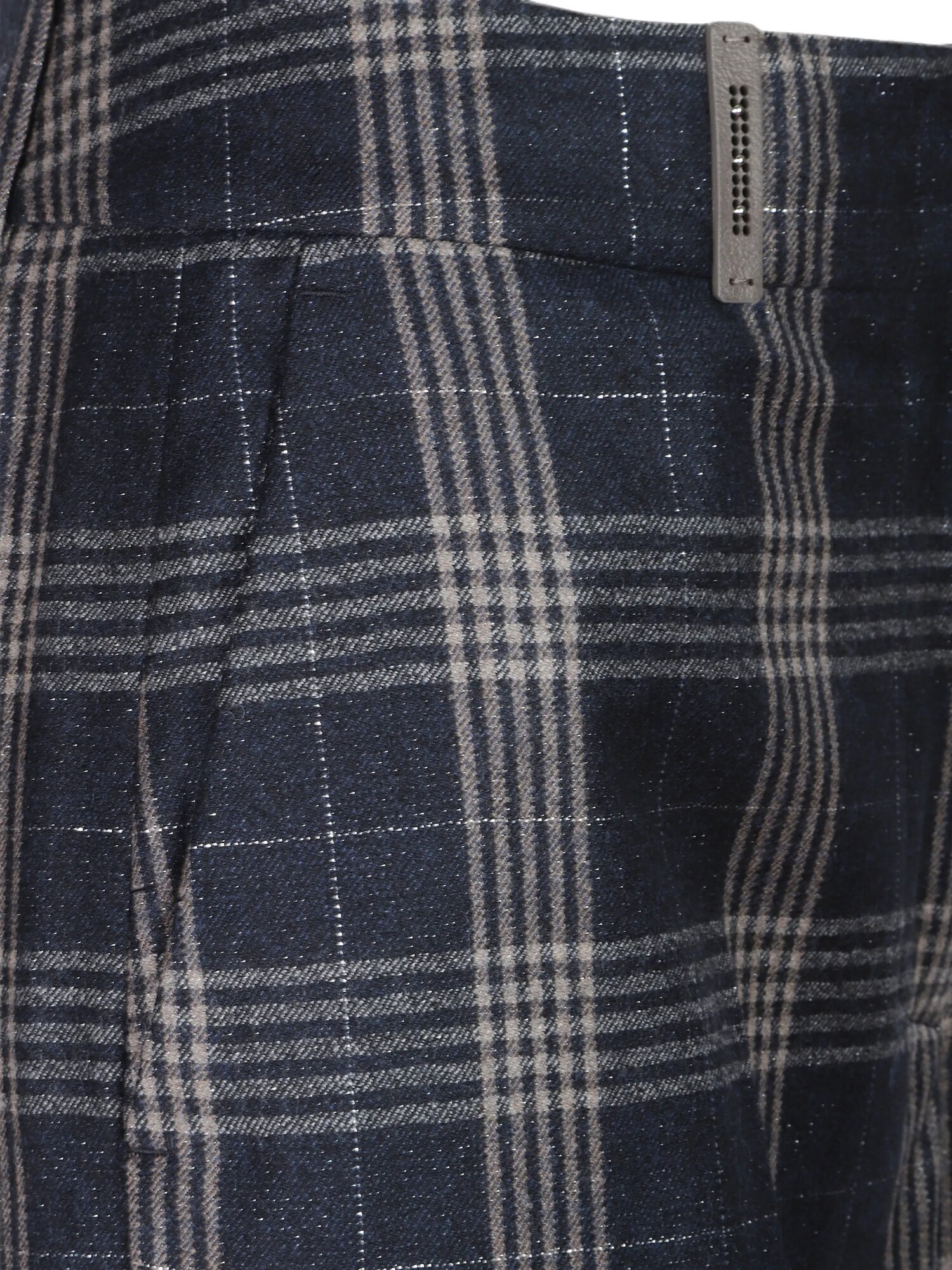 Брюки PESERICO Check-pattern tailored trousers, размер 44, синий — фото 1