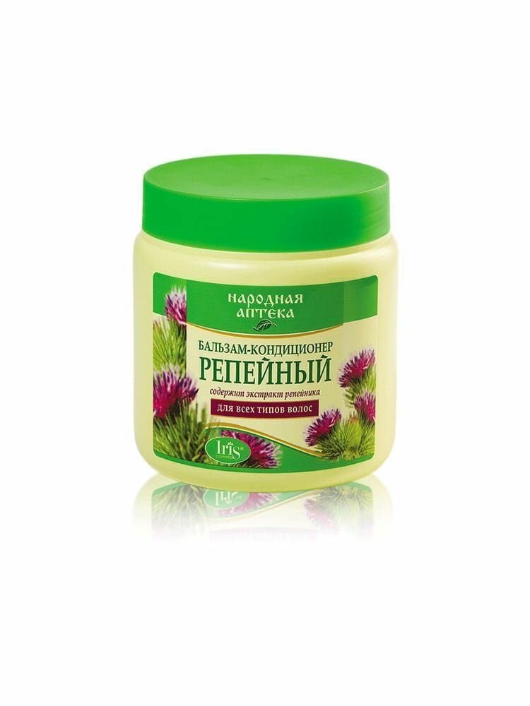 IRIS Cosmetic Бальзам-кондиционер Народная аптека для всех типов волос Репейный, 500 мл
