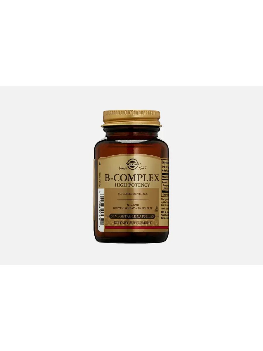 SOLGAR B-Complex в капсулах Комплекс витаминов