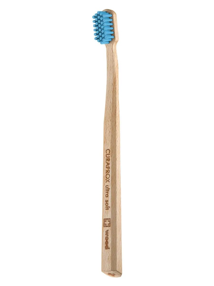 Зубная щетка Wood ultrasoft с деревянной ручкой Curaprox