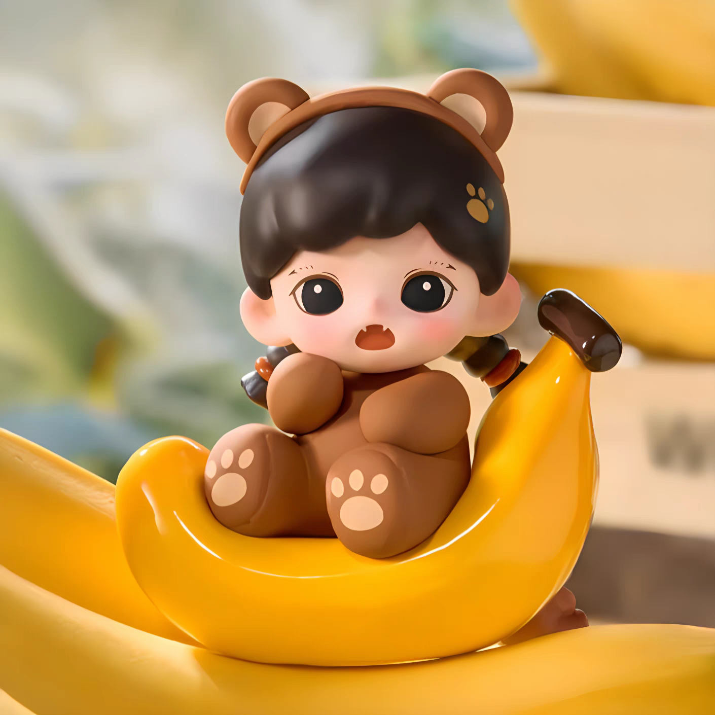 BabyZoraa Love Fruit Mini Blind Box Фигурка - Скрытая Сестра Банана, Нераспакованная, 1 Штука Коллекционная Игрушка