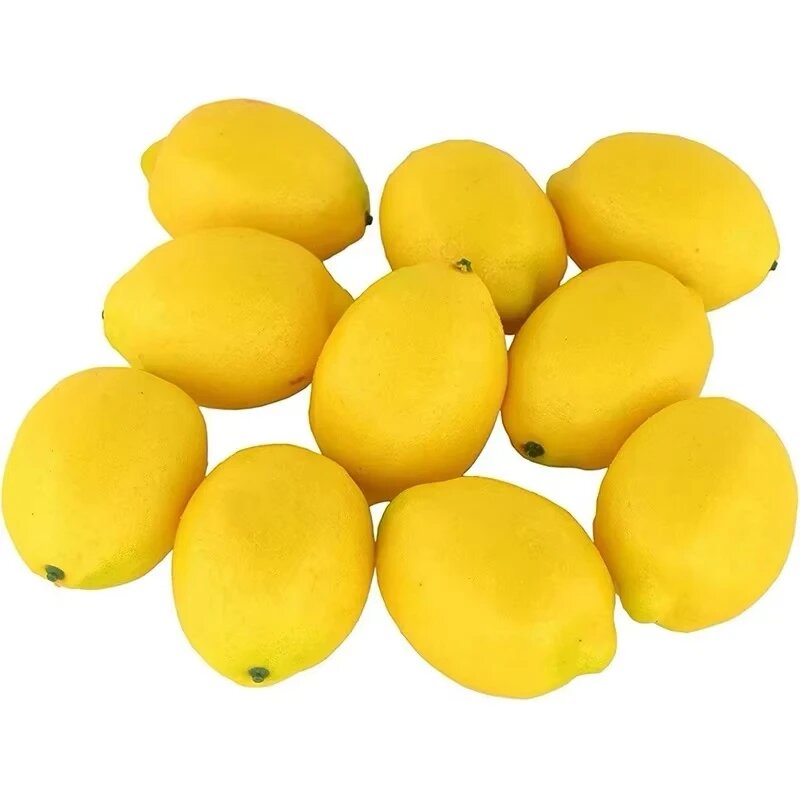Искусственные желтые лимоны 3 дюйма, набор из 6/12 штук 10pcs