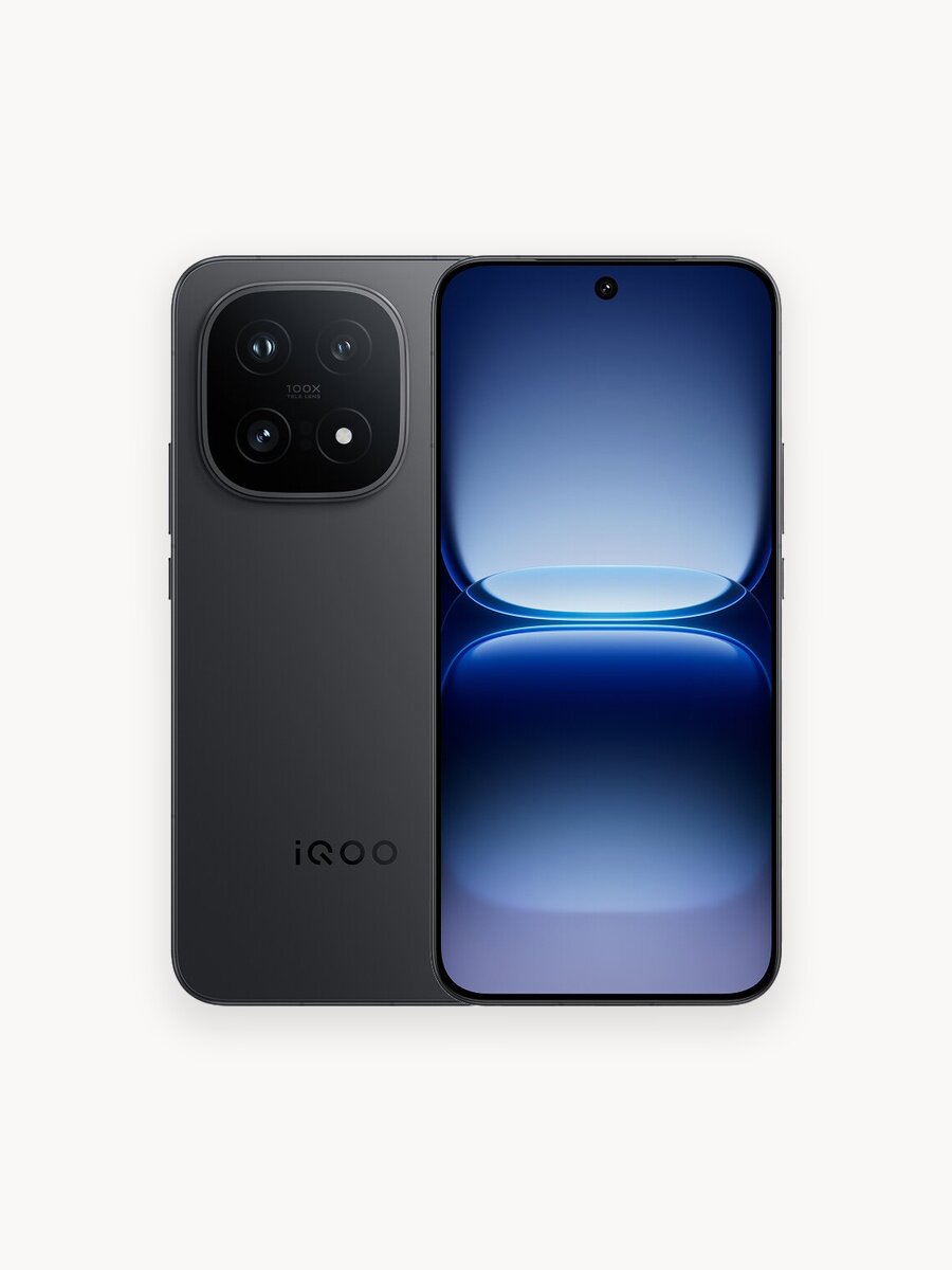 Смартфон iQOO 15, процессор Snapdragon 8 Elite Gen 5, экран 6,85", 3168x1440, 16ГБ, 512 ГБ, черный + Чехол