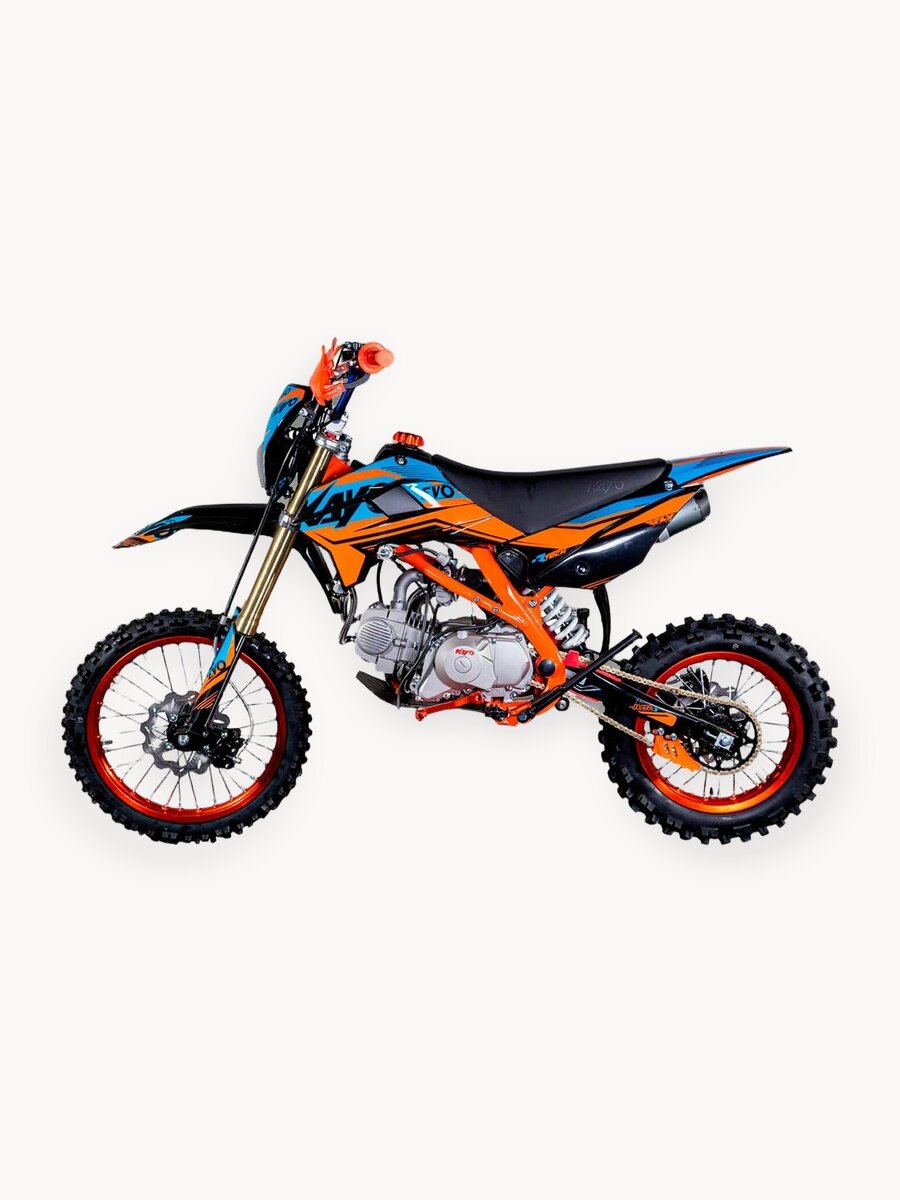 Питбайк KAYO EVOLUTION YX140EM 17/14 KRZ (механ. сцепл, эл. стартер)