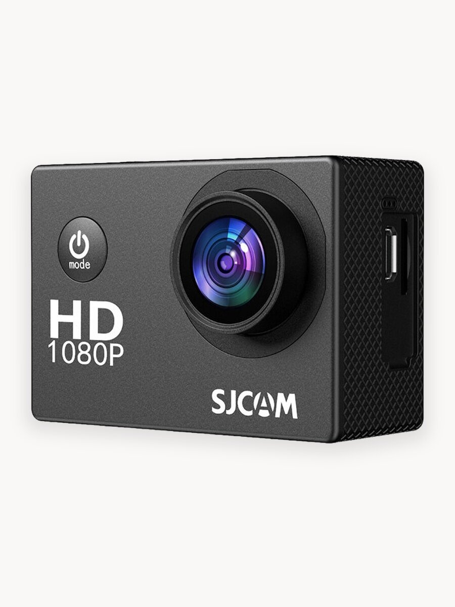 Оригинал Экшн камера SJCam SJ4000 черная с креплением, водонепроницаемая FullHD