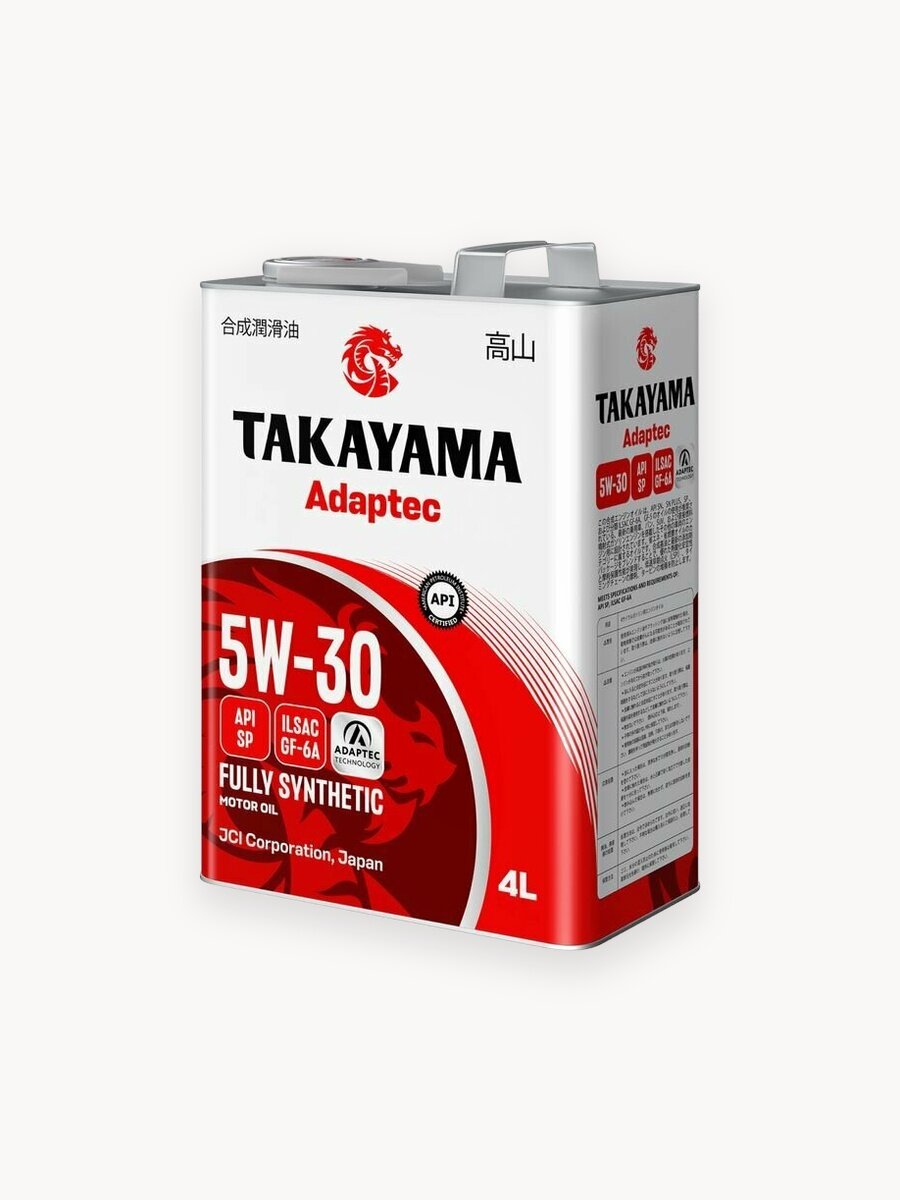 Масло моторное синтетическое Adaptec 5W30 API SP ILSAC GF-6A 4 л, Takayama 6056131