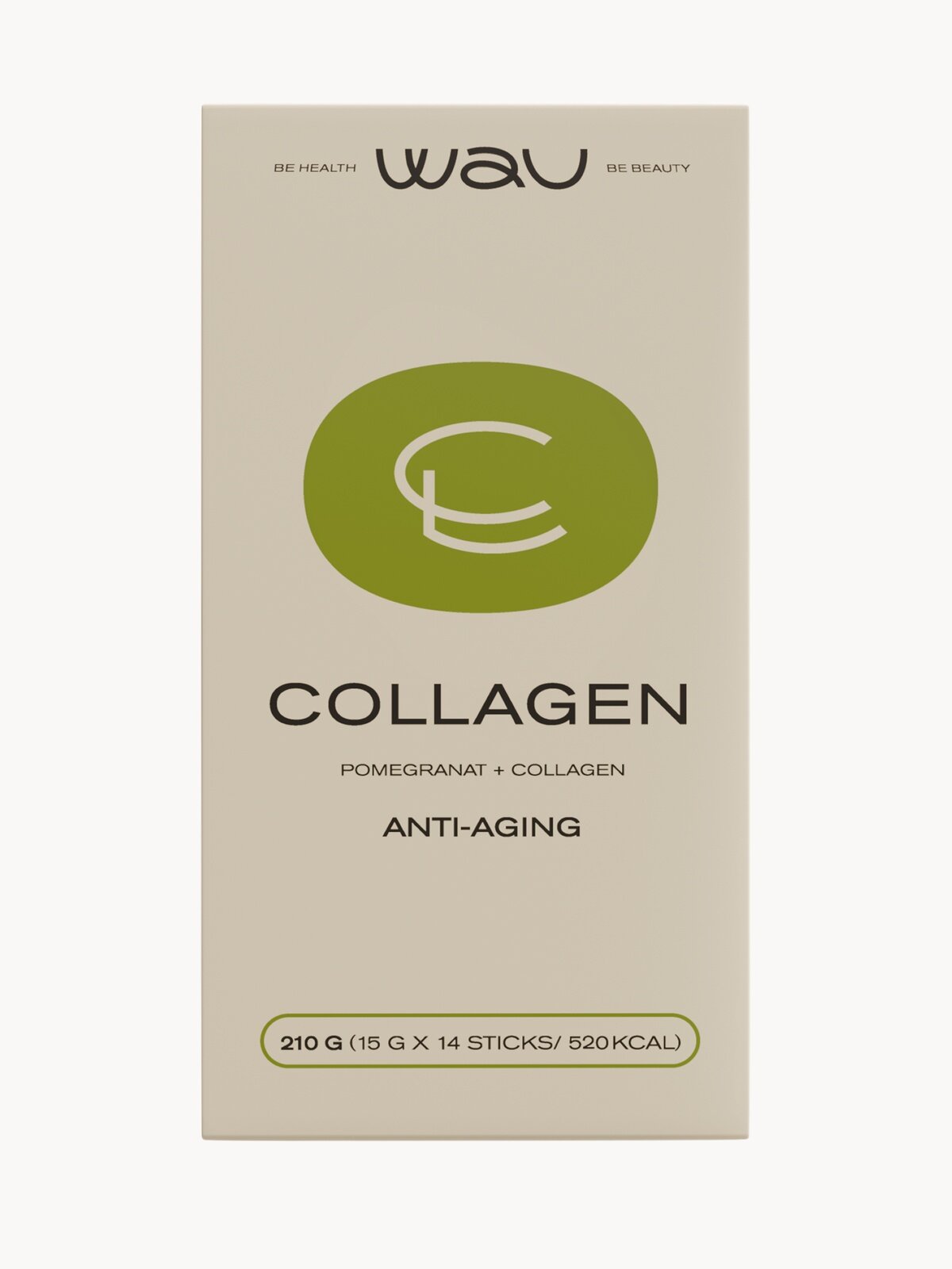 WAU Коллаген морской, Collagen в желе с гранатом, 14 порций, для упругой кожи