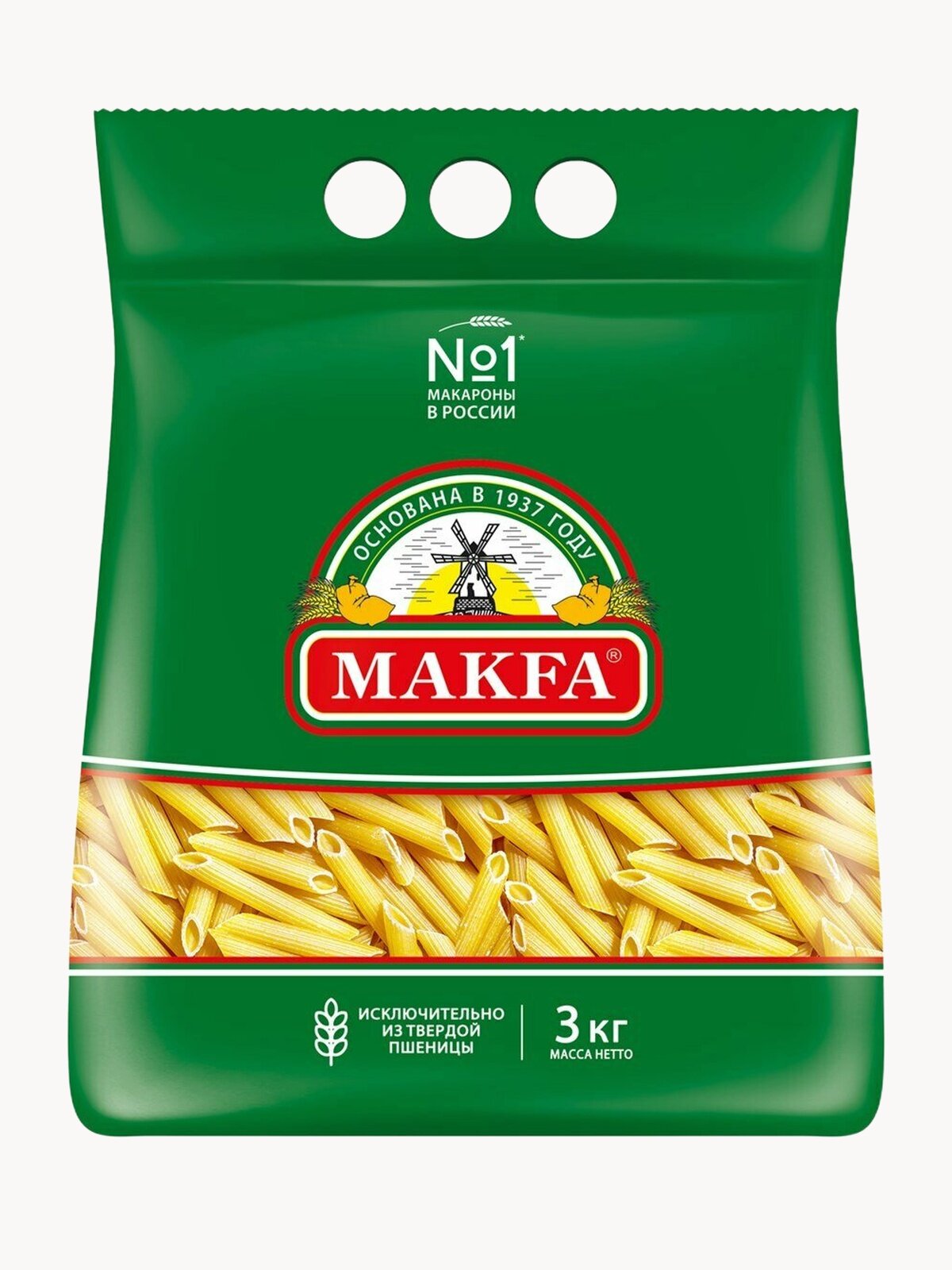 Макароны Makfa перья высший сорт, 3кг