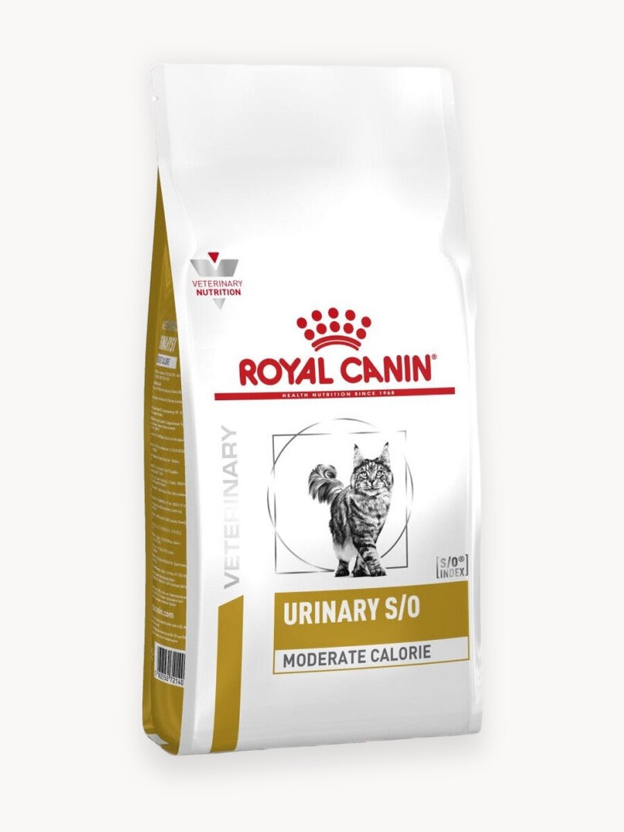 Сухой корм для кошек Royal Canin Urinary S/O Moderate Calorie диетический при мочекаменной болезни, 7 кг