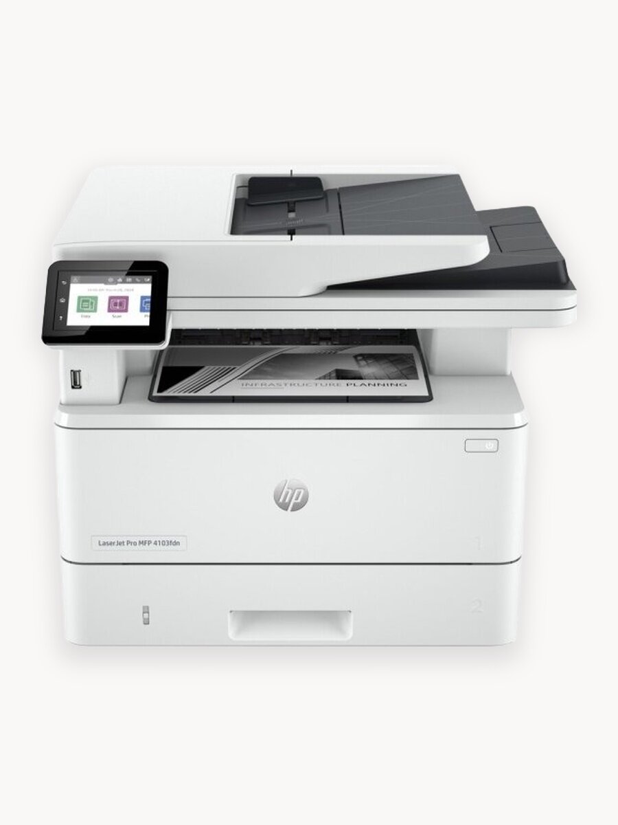 МФУ HP LaserJet Pro MFP M4103fdn (стартовый картридж 3050 стр.)