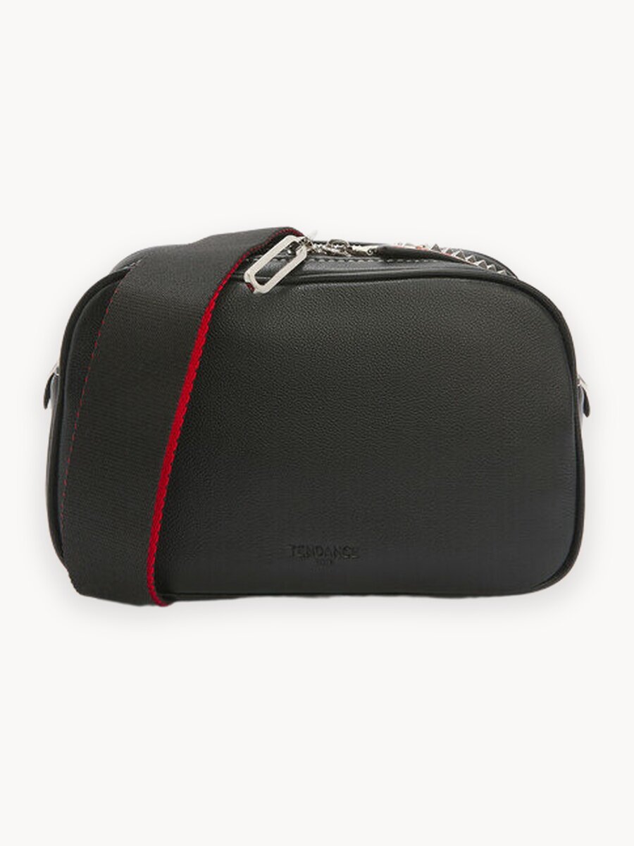 Сумка кросс-боди TENDANCE, фактура зернистая, черный
