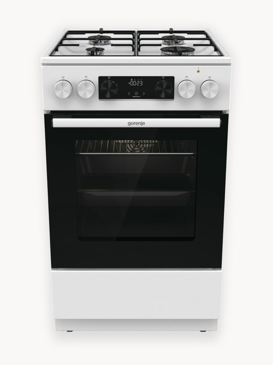Комбинированная плита Gorenje GK5C60WJ (741498) 50 см, 4 конфорки, белый