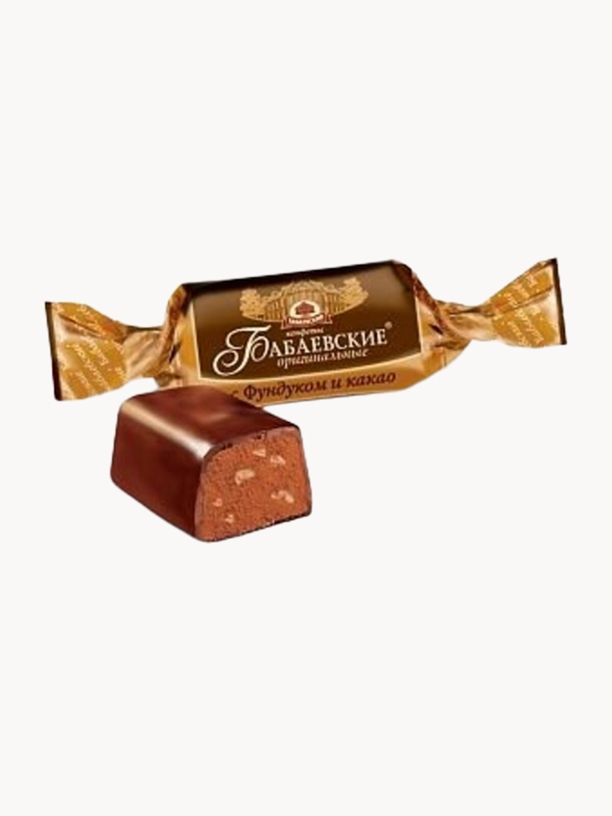Бабаевские конфеты Оригинальные с фундуком и какао в шоколадной глазури, 1000 г