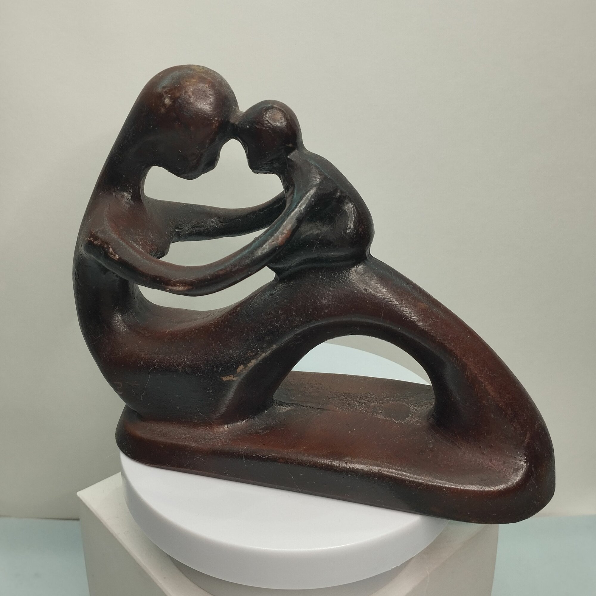 Статуэтка из дерева венге. Мать и дитя , Материнство, 1990г. Африка