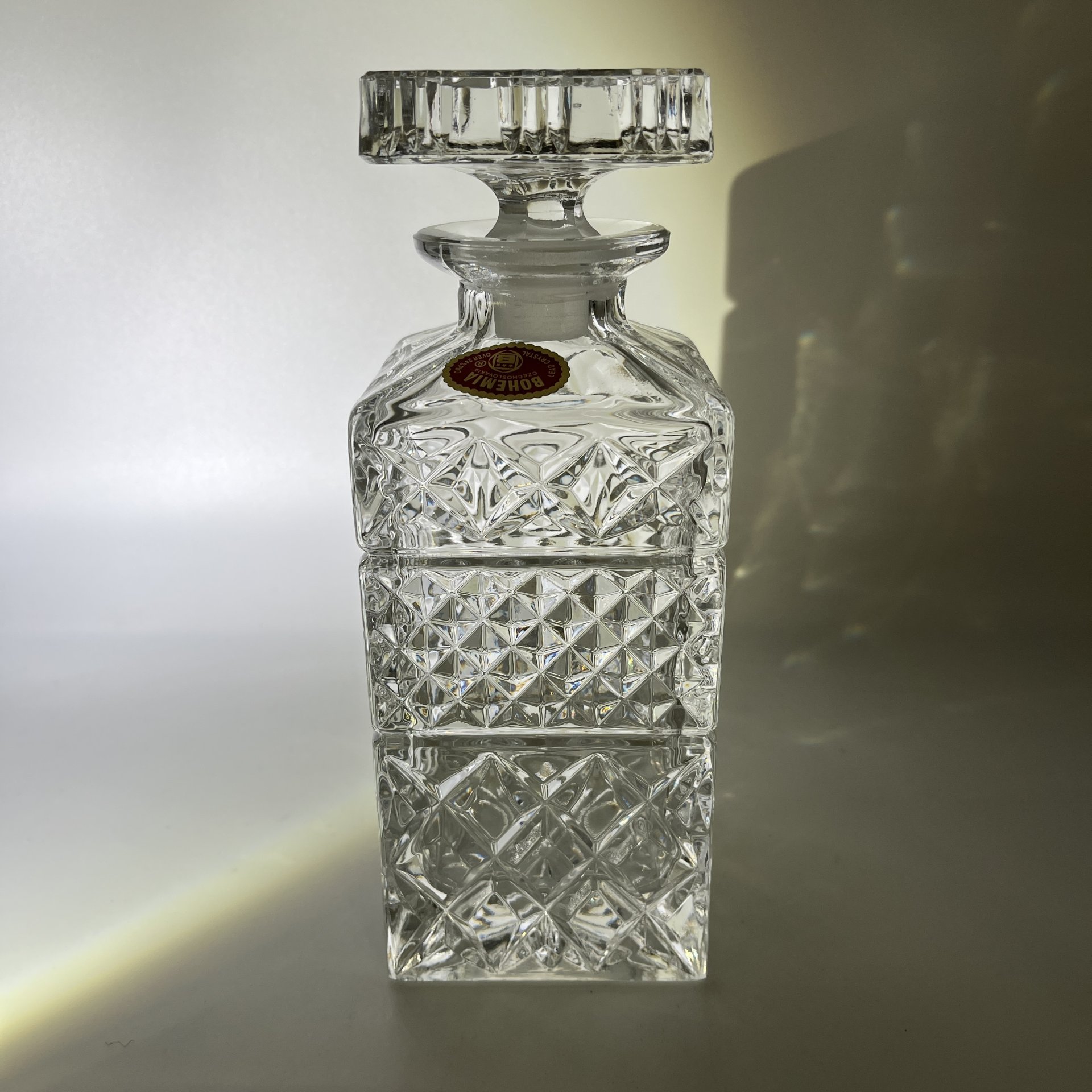 Штоф четырёхгранный "Madison", Bohemia Crystal (Bohemia Glass), хрусталь, алмазная грань