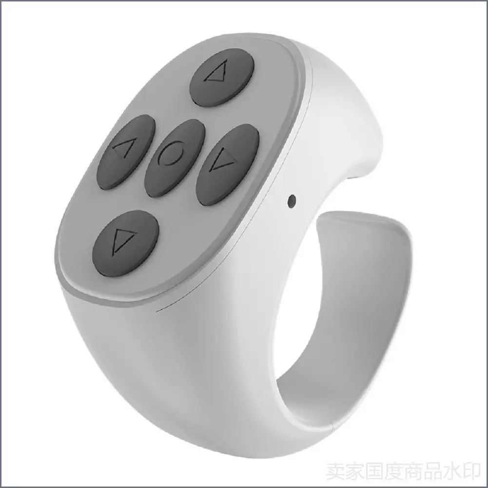 Беспроводной Bluetooth-пульт в виде кольца для смартфона, версия 5.3, белый