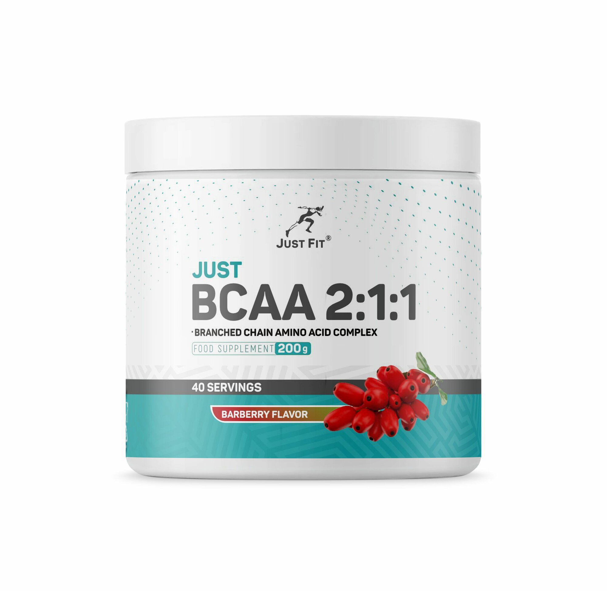 Just Fit Just BCAA 2:1:1 200 грамм, BCAA, вкус барбарис