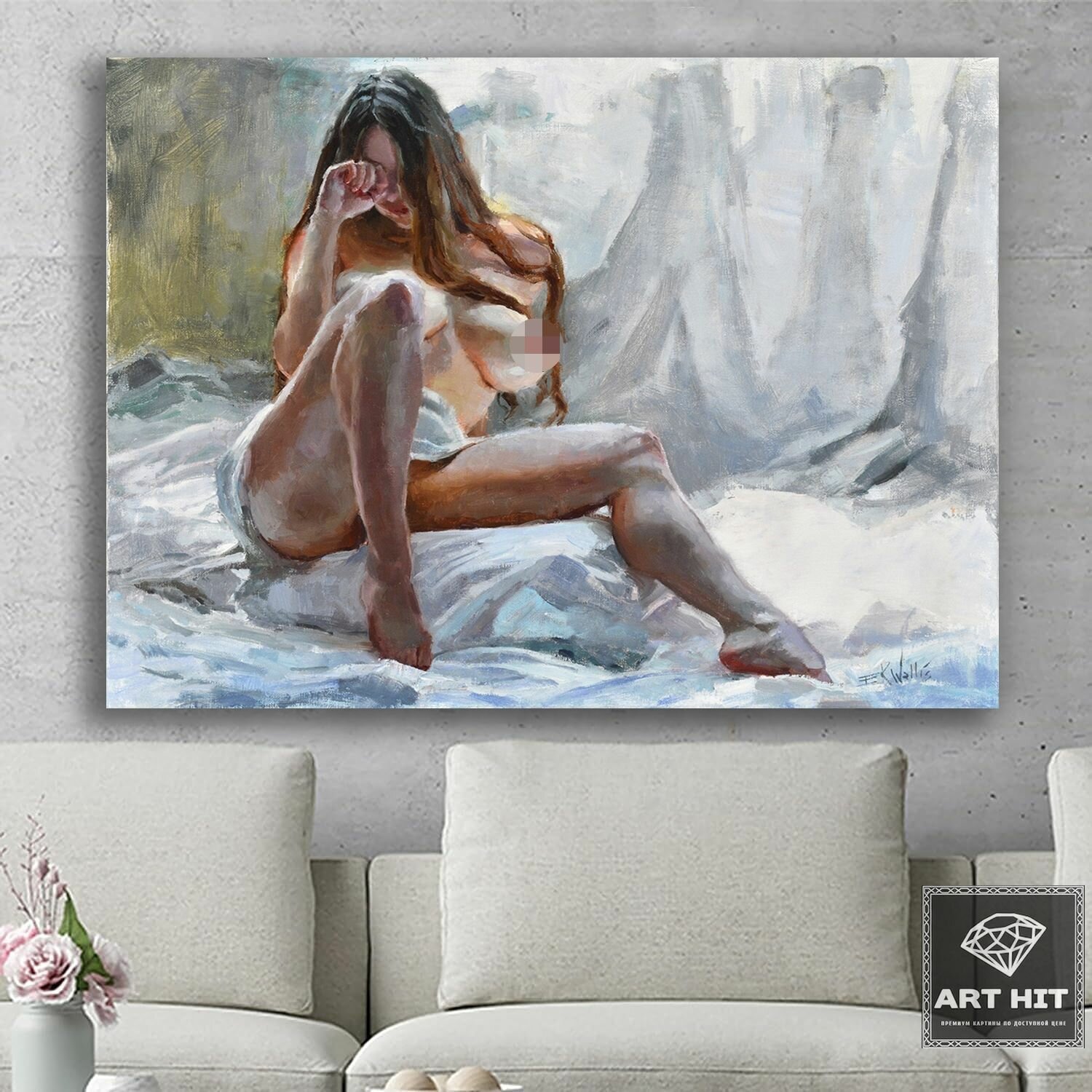 Картина ВсеКартины. тут "Эротика", на подрамнике, дерево, 30x40 см