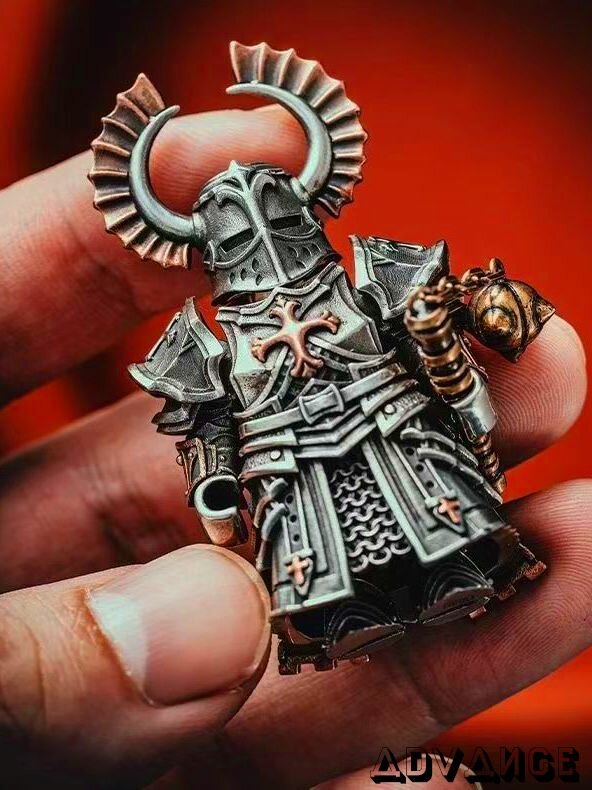 Рыцарь Средневековья "Крестовый поход", металл, магнитные крепления, 5,7 см