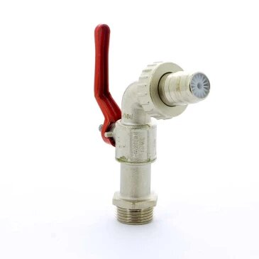 Кран шаровой ITAP 132 1″ Ду25 Ру12 полнопроходной, двухходовой, латунь CW617N, уплотнение - тефлон, наружная резьба / штуцер, рукоятка